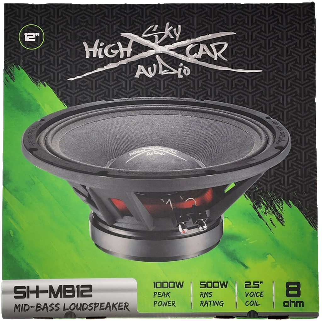 SHCA Pro Audio MB12 12" Midbass Loudspeaker 1000 Watts 8 ohm (Single ...